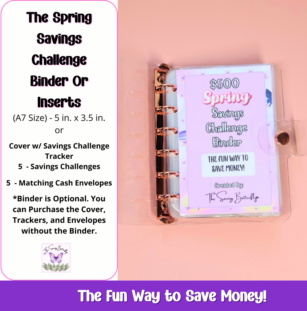 Savings Challenge Books and Binders – The Saving Butterfly